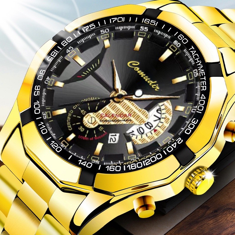 Cross -border watch Waterproof non -mechanical watch large dial watch ...