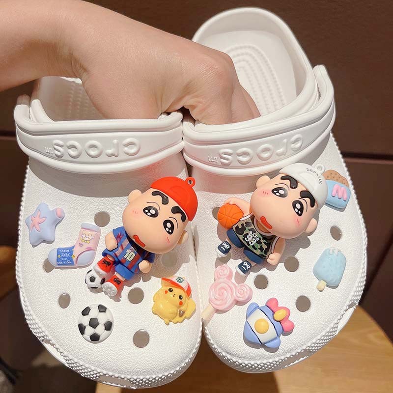 Cartoon Crayon Shin Chan Jibbitz Set 3D Jibits Crocs Charm Anime Croc ...