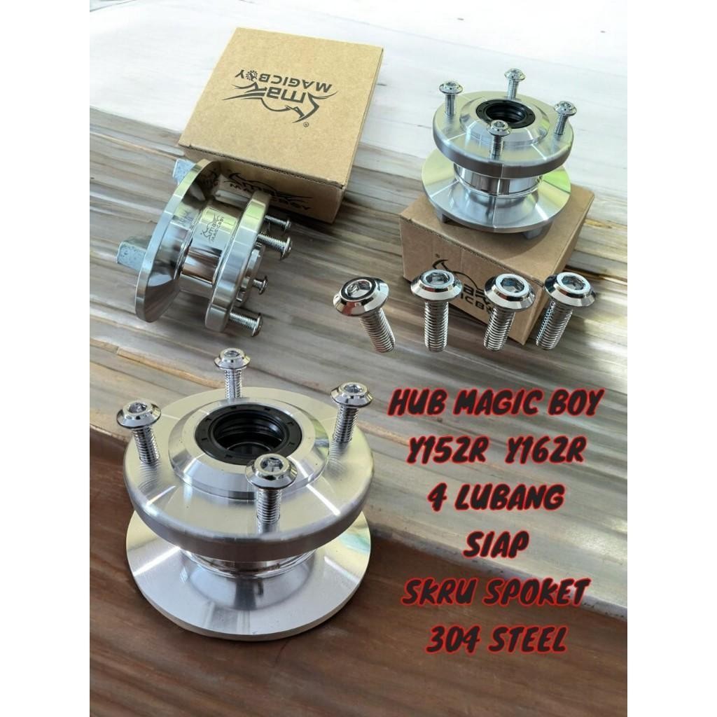 MAGIC BOY Y15ZR Y16 ALLOY CNC SPROCKET HUB COMP(INCLUDE BEARING & OIL ...