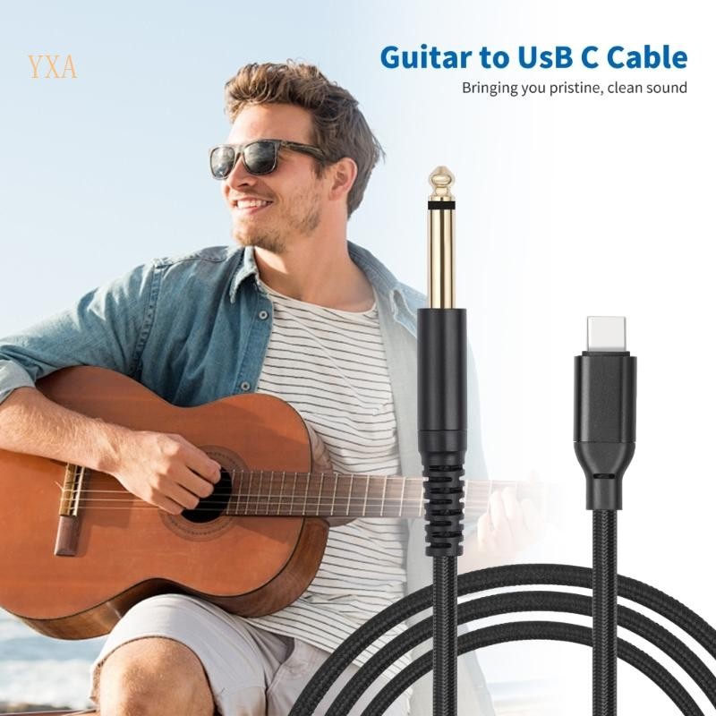 YXA Type C to 6 35mm Cable Cord Build-in Chip Electric Guitar Line 1 ...
