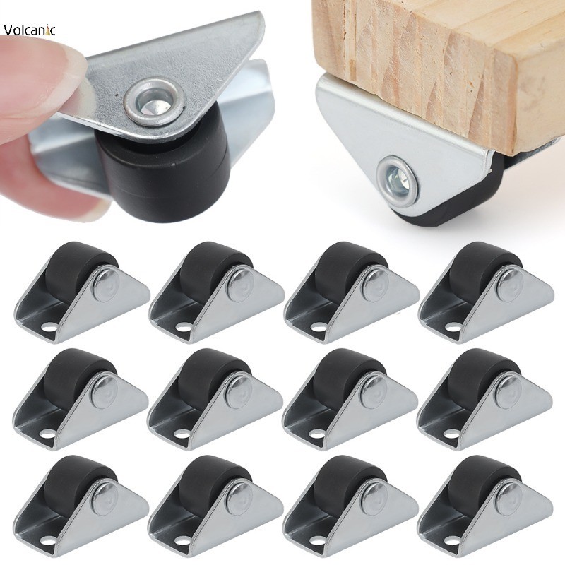 5Pcs 0.5 Inch Stainless Steel Drawer Wheels Portable Door Bottom ...