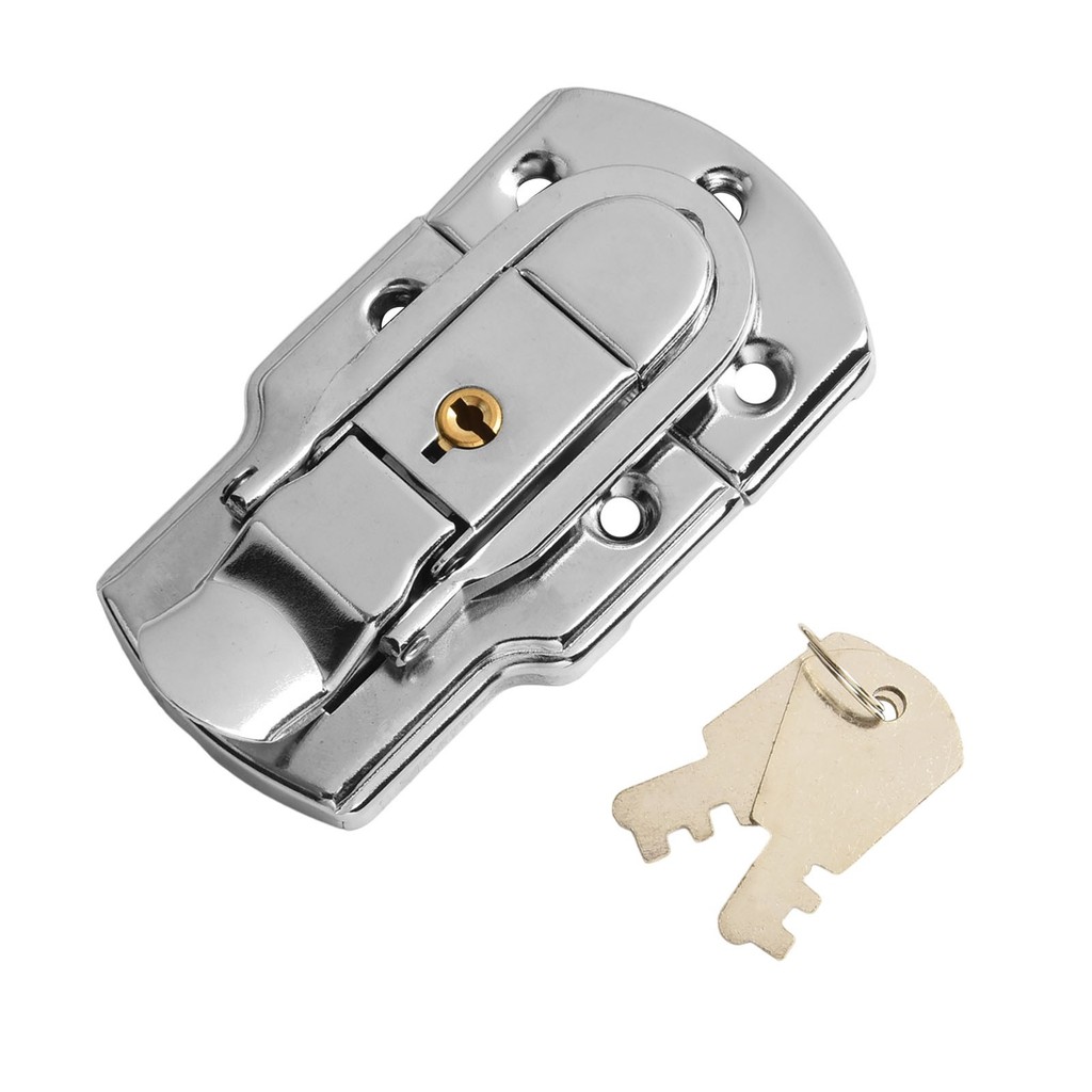 Latch Hasp Lock Latch Hasp Metal Toggle Secure Locking System Suitcase ...