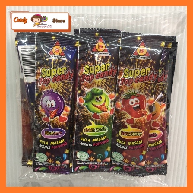 Super Pop Candy/Gula Meletup Mulut 12pcs | Shopee Malaysia