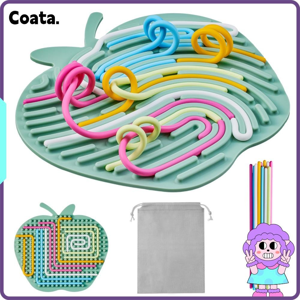COATA Fidget Toys, Shape Duble Sided Design Sensory Activity Board ...