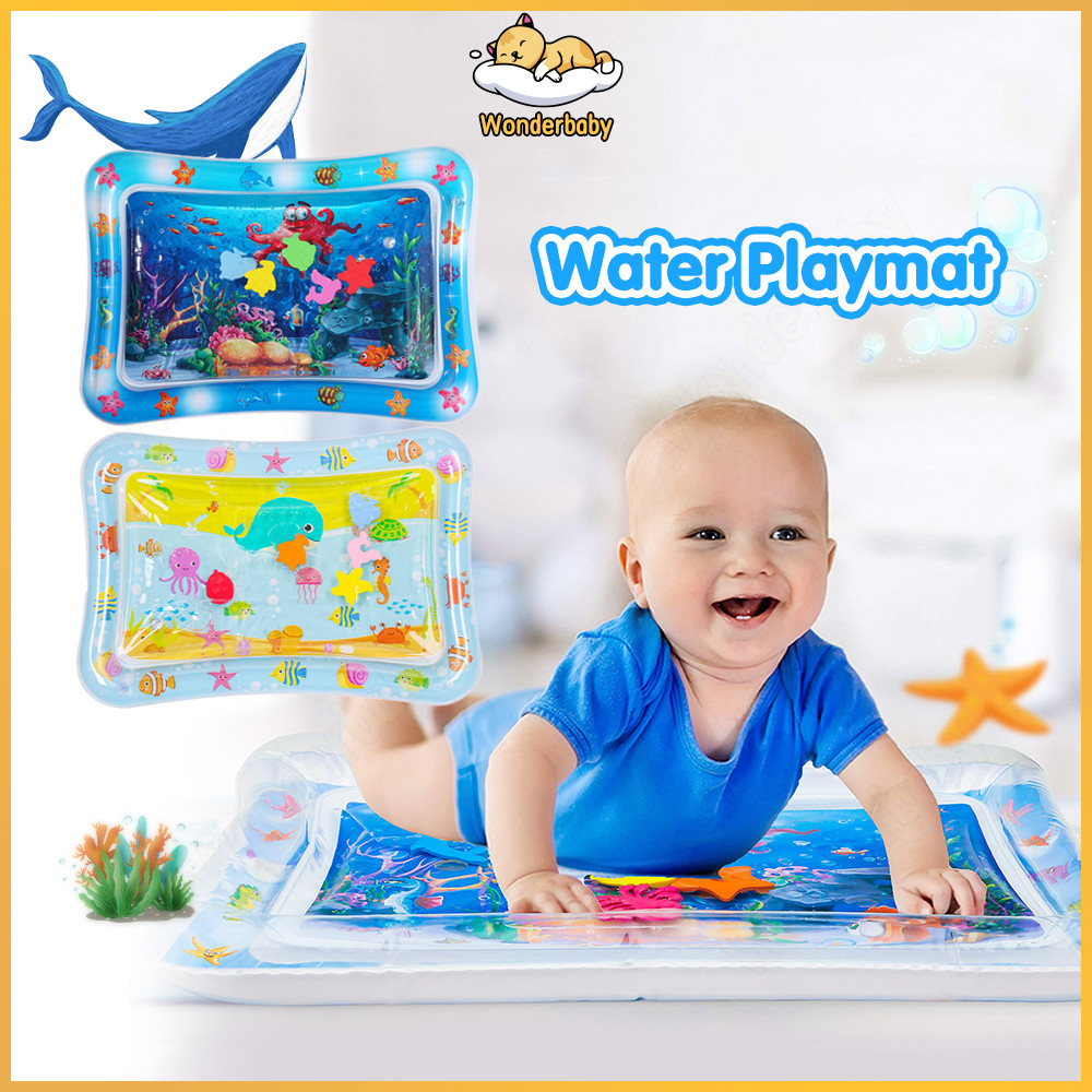 Wonderbaby Tummy Time Water Playmat Baby Slapped Pad Infant Baby Water ...