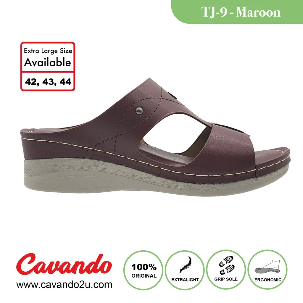 JY6 Cavando Ladies Comfort Sandals EXTRA LARGE SIZE - TJ-9 （Black ...