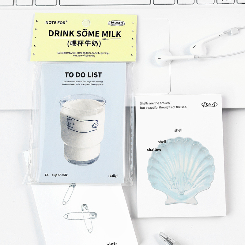 Cdaily|80 Sheets Note Pad Korean Style Blank Note Note Note Message ...