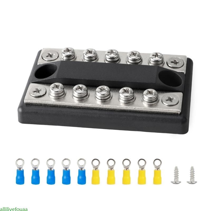 allilivefouaa 100A 48V Positive Negative Bus Bar Terminals Power ...