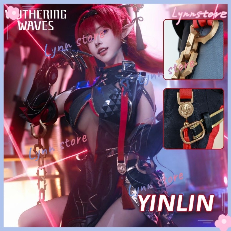 WUTHERING WAVES YINLIN Cosplay Costumes Wig Set Lightning of Execution YINLIN Dress Suit ...