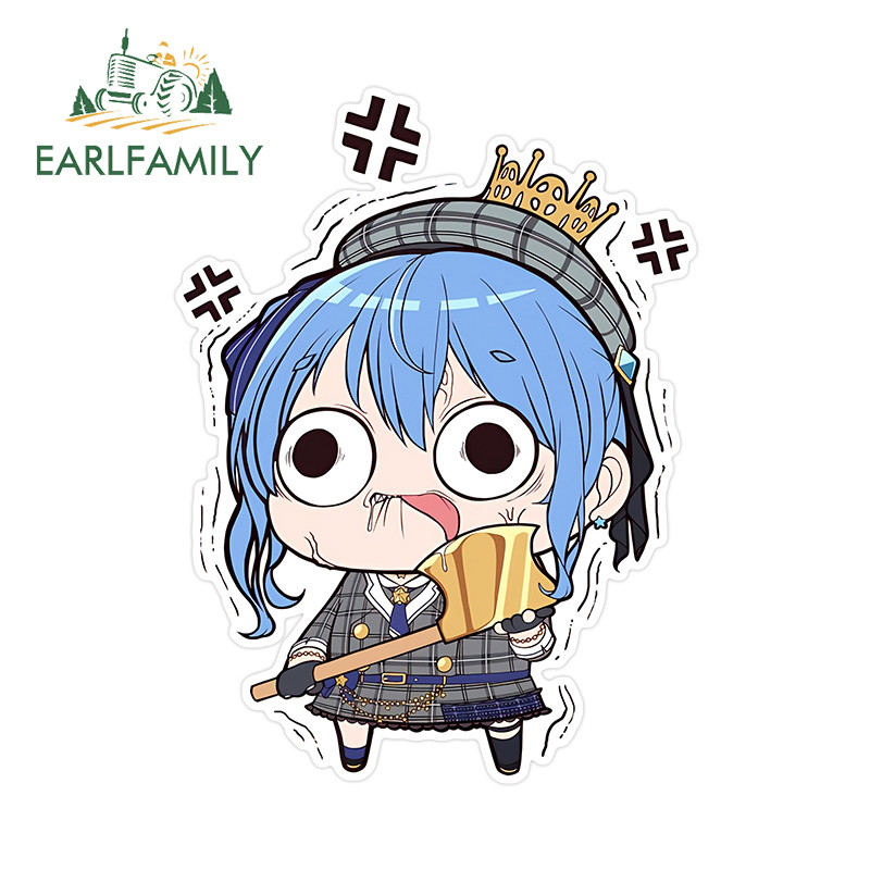 EARLFAMILY 13cm x 10.6cm Hololive Girl Car Sticker Funny Occlusion ...