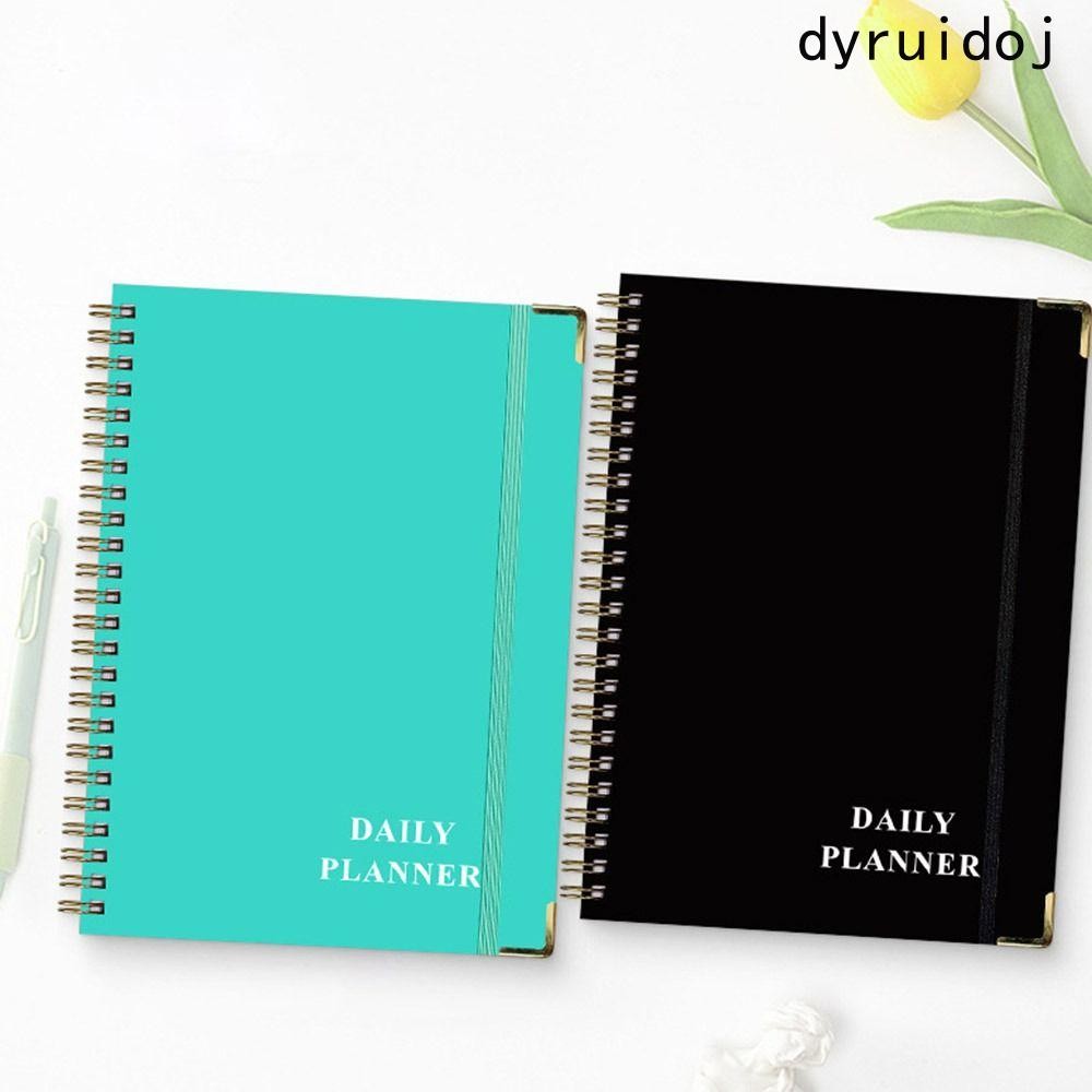 DYRUIDOJ Coil Ring Binder Notebook, 12 Months 2025 2025 Schedule ...