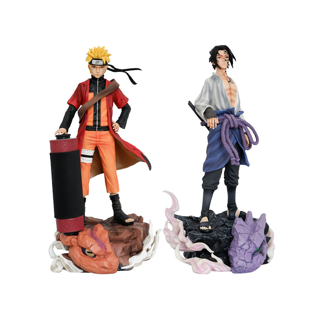 Naruto Uzumaki Sasuke Uchiha DT Naruto Shippuden 42cm PVC Action Figure ...