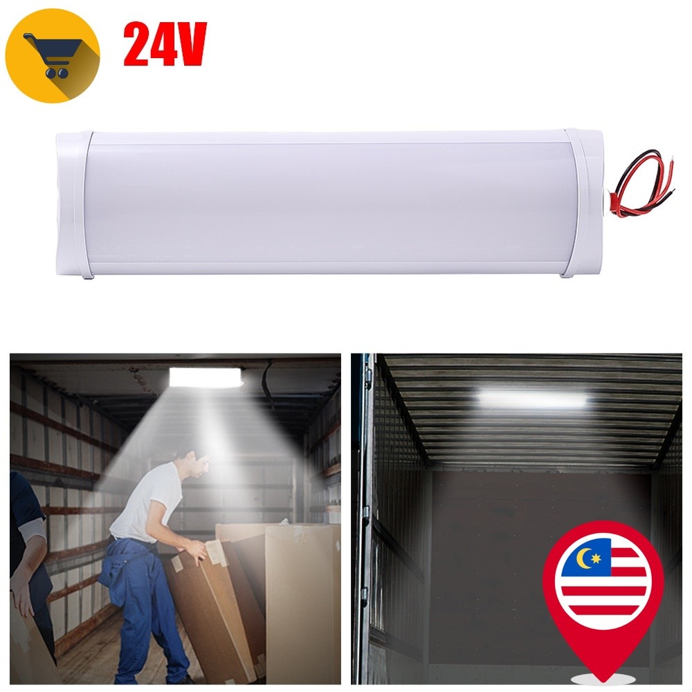 MK2 12V/24V Ultra Bright 72 LED Van Car Ceiling Mounted Light Bar ...