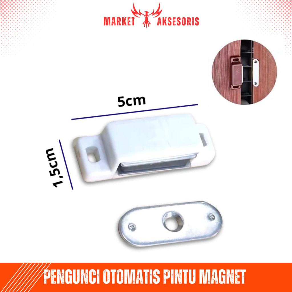 Automatic Lock Magnetic Door Pull Push Lock | Shopee Malaysia