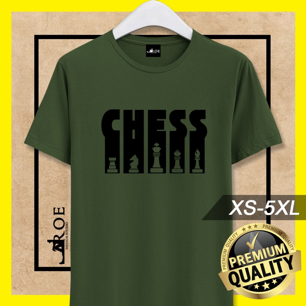 🔥 Baju Tshirt CHESS Catur Lelaki Perempuan Man Woman Unisex + Plus Size ...