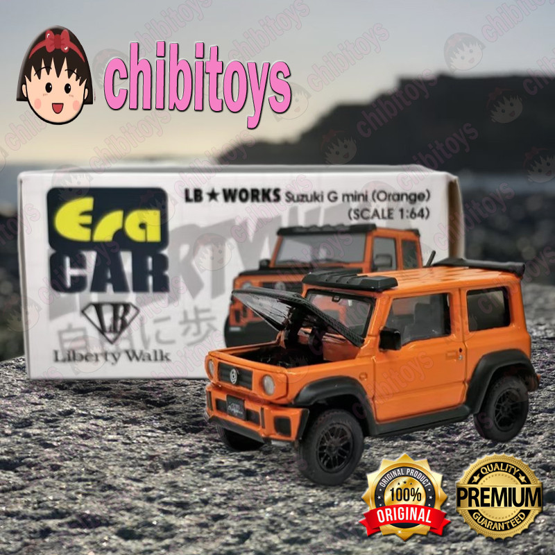 Era Car LB Works Suzuki G Mini Orange Jimny Liberty Walk Jeep Off Road ...