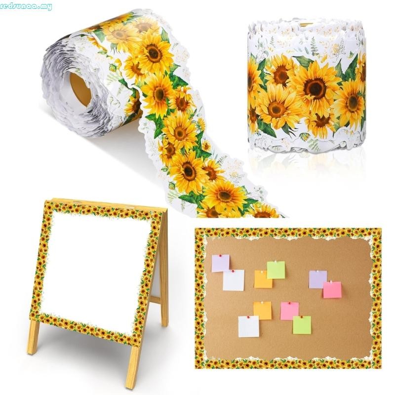 redsunaa 60 69ft Flower Bulletin Board Border for Chalkboard Decoration ...