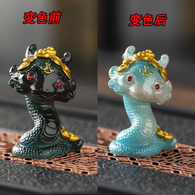 Year of the Snake Tea Pet Ornaments Lucky Fortune Snake Premium Tea ...