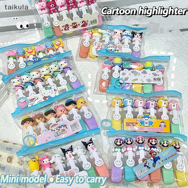 QwQ 6pcs Girls Exquisite Gift Pens Sanrio High Mini Color Marker Kawaii ...
