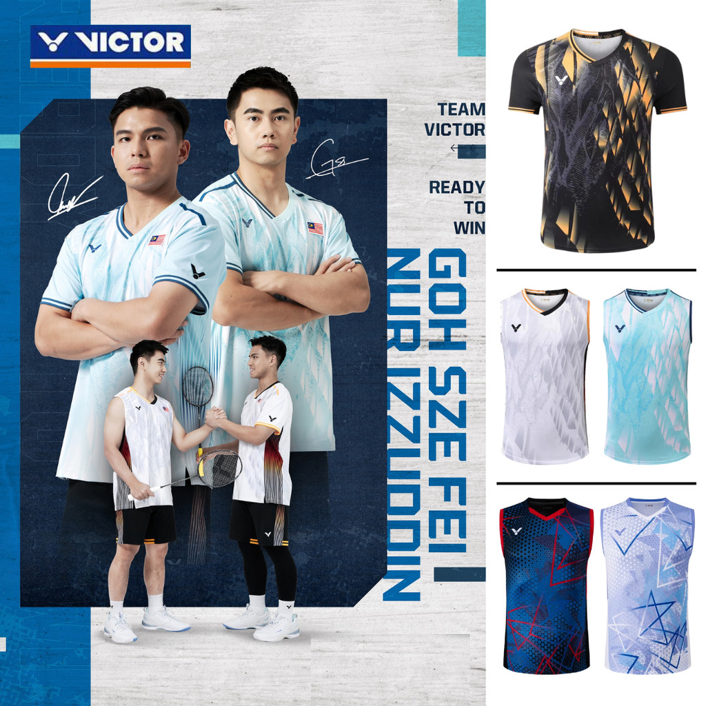 Victor 2024 Nur Izzuddin Badminton Jersey Tournament Series Goh Sze Fei ...