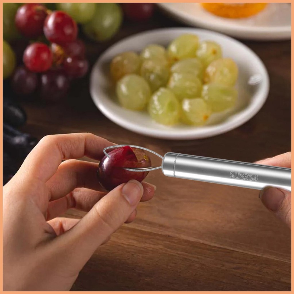 Grape Cutter Stainless Steel Grape Skin Peeler Portable Kitchen Gadget ...
