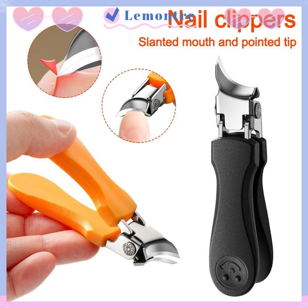 LEMONTRE Nail Clippers, Anti-splash Large Size Nail Scissors, Durable ...