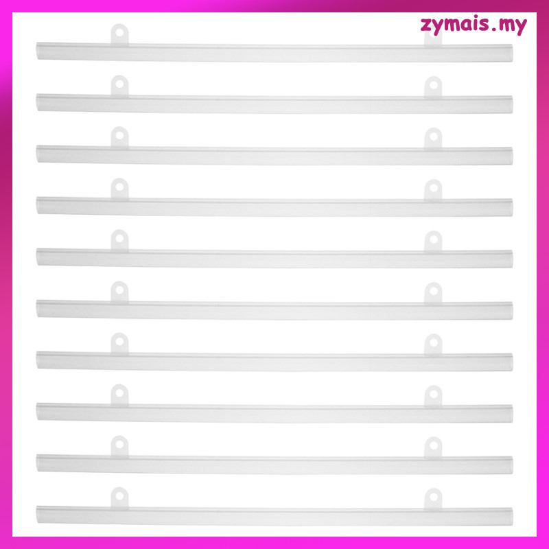 10pcs PVC Poster Hanging Rail with Clips 30cm Poster Hanger Strip Frame ...
