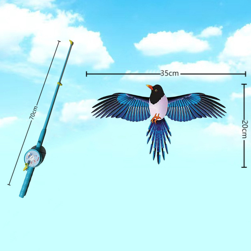 [prosperityus] New Dynamic Press Macaron Fishing Rod Kite Cartoon ...