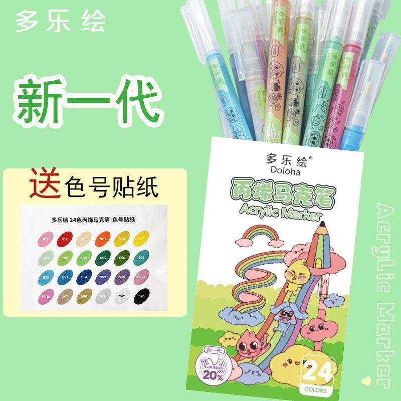 Dole Painting Acrylic Marker Waterproof Impervious Paper Cuckoo Card ...