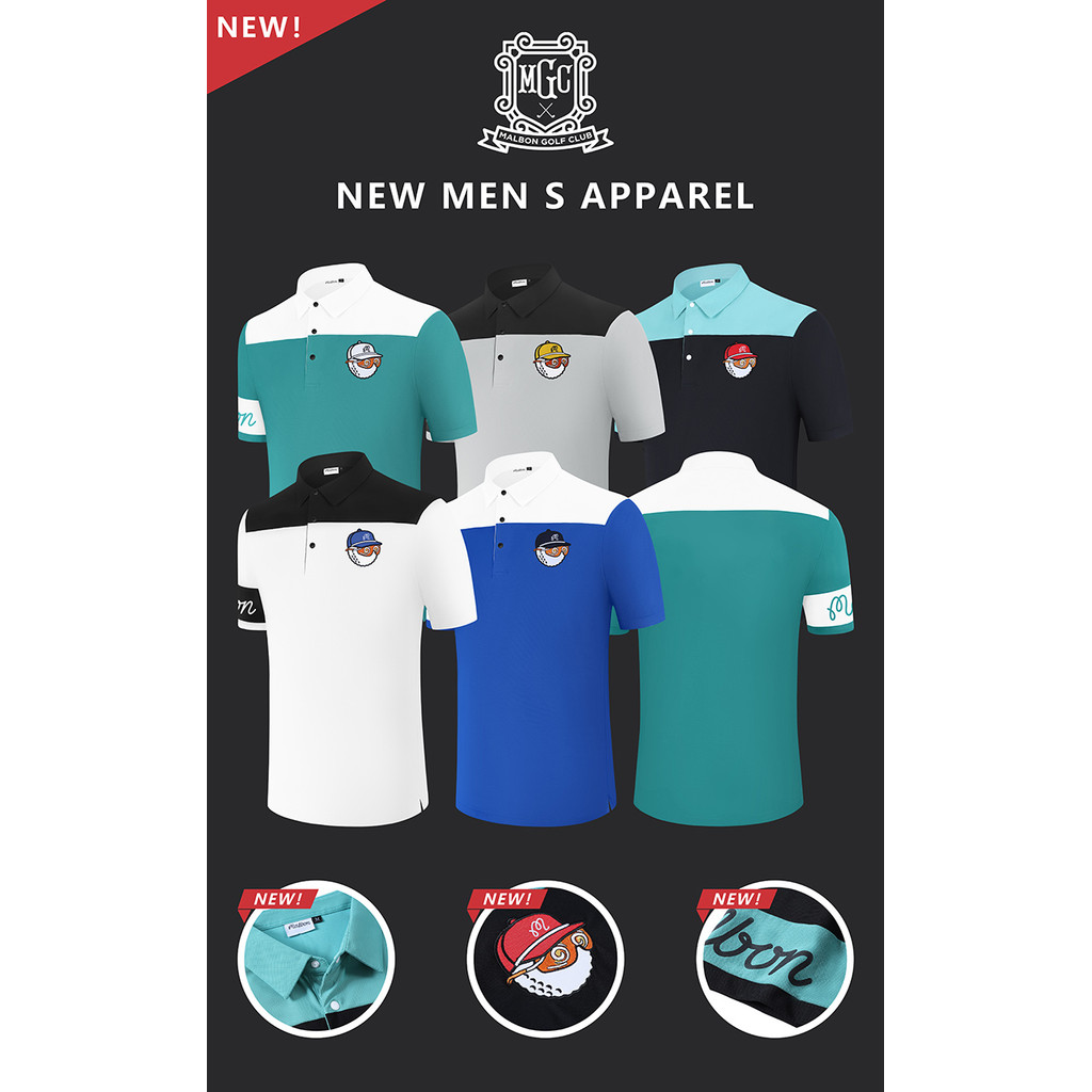 Golf Shirt Baju Golf Men Polo Polyester NST-4309_Pre-order from ...