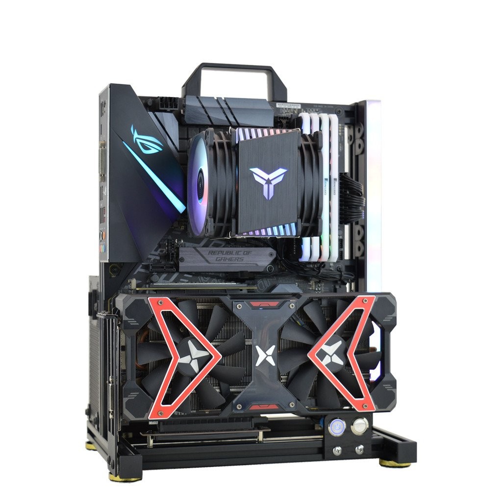Open Computer Case Graphics Card Vertical Mounting Rack Air-Cooled ...