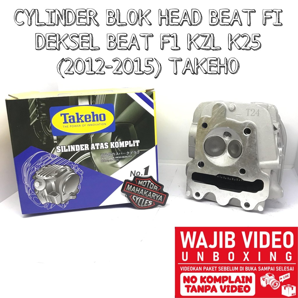 CYLINDER BLOCK HEAD BEAT FI DEKSEL BEAT F1 KZL K25 (2012-2015) TAKEHO ...