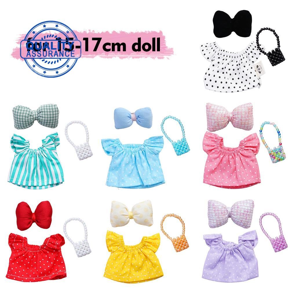 17cm Doll Clothes Doll Accessories Plush Doll Clothes Of Doll Set ...