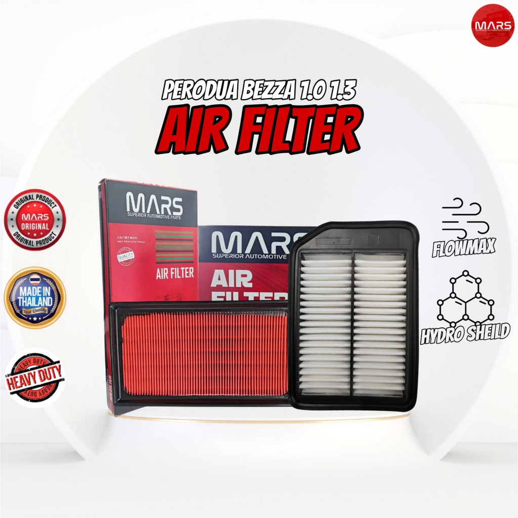 MARS AIR FILTER - PERODUA BEZZA 1.0 1.3 | Shopee Malaysia