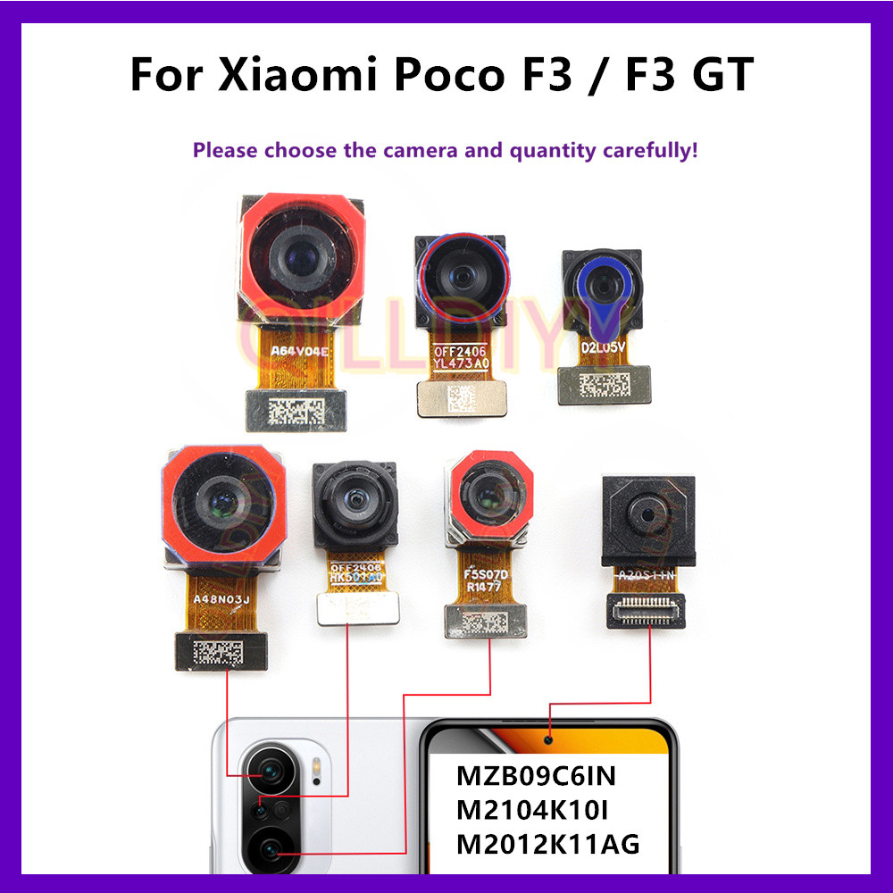 Front Back Rear Camera For Xiaomi Poco F3 / F3 GT Facing Camera Module ...