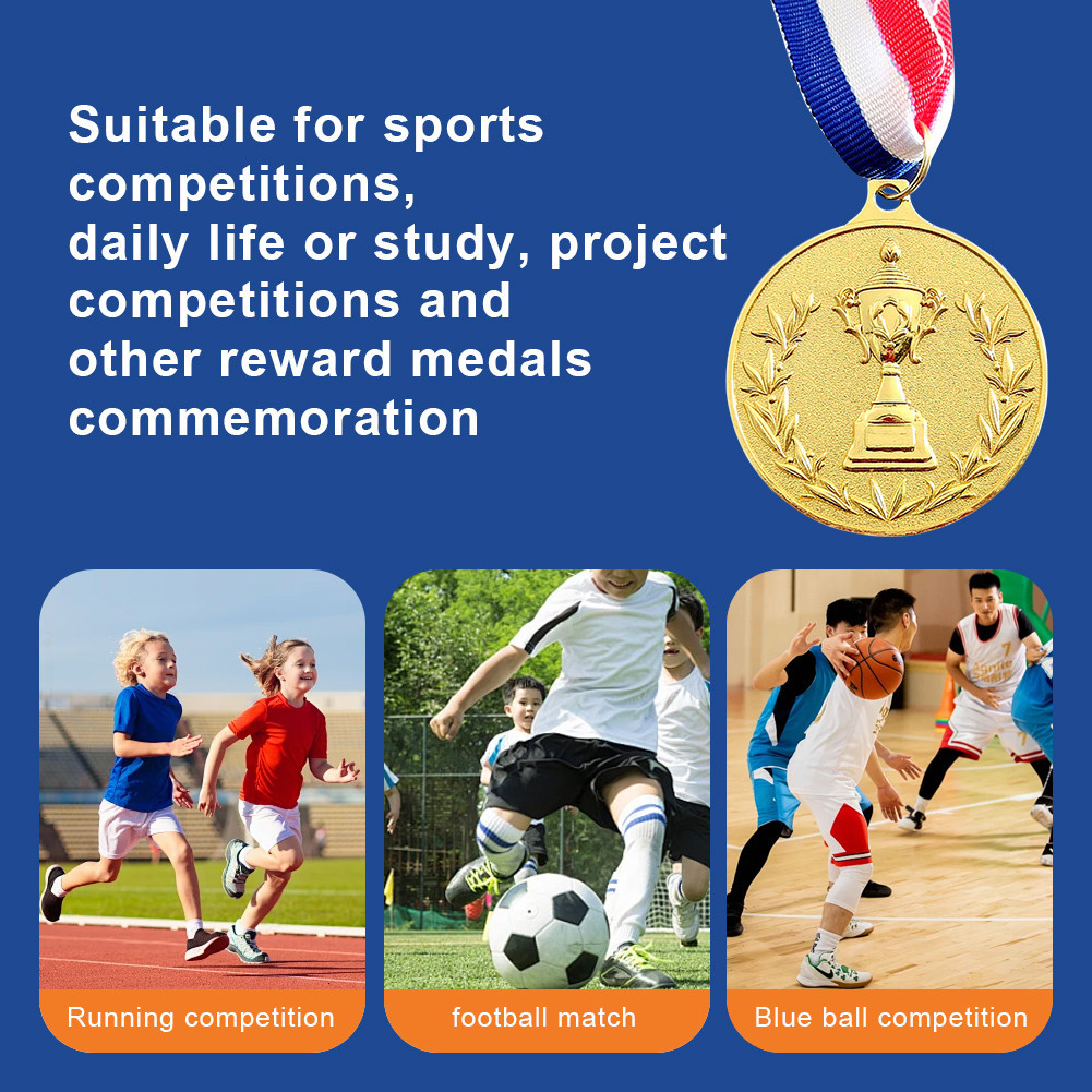 5.2cm Gold/Silver/Bronze Medal Award Medals Class Rewards for Sports ...