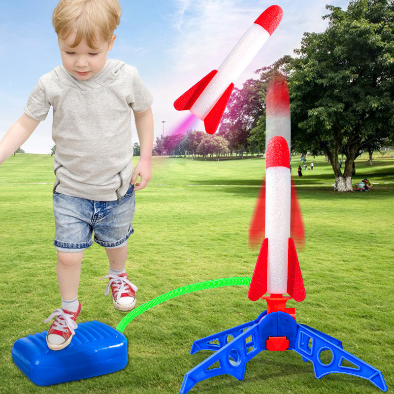 Rocket Toy Rocket Launcher Toy Outdoor Sport Child Play Set Toy Jump ...