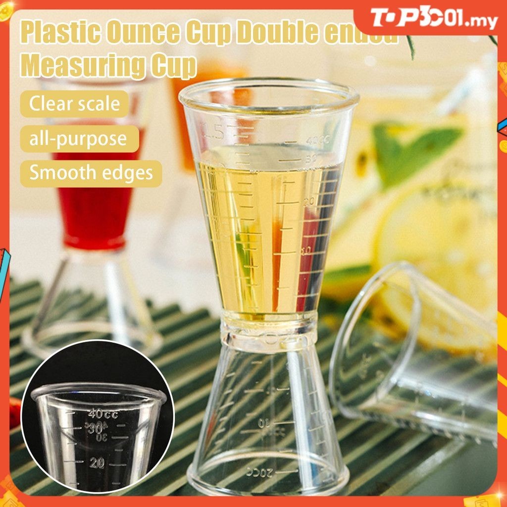 10pcs measuring cup double headed glass ounce plastic cocktail cup ...