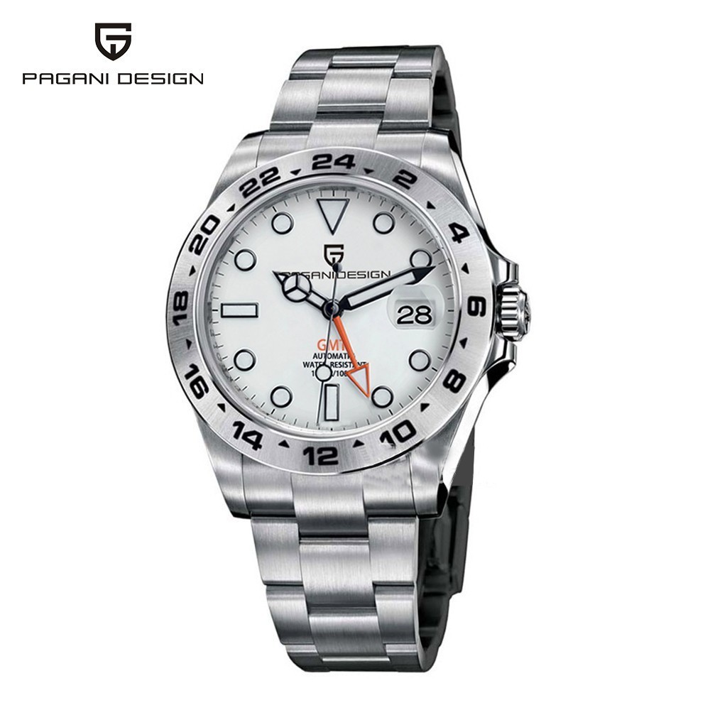 PAGANI DESIGN Luxury Men's Automatic Mechanical Watch GMT Sapphire ...