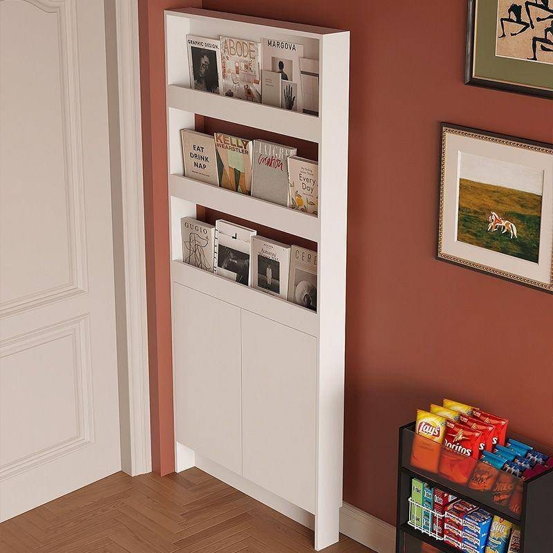 Floor extremely narrow gap door behind cabinet hidden porch storage ...