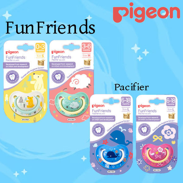 Pigeon Fun Friends Pacifier (Assorted Sizes) | Shopee Malaysia