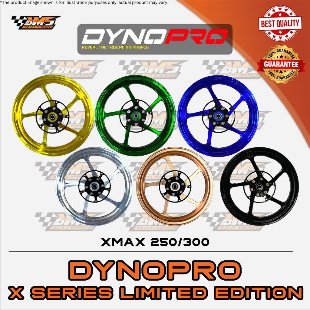 DYNOPRO X-SERIES LIMITED EDITION SPORT RIM FOR XMAX 250/300 (6 COLOUR ...