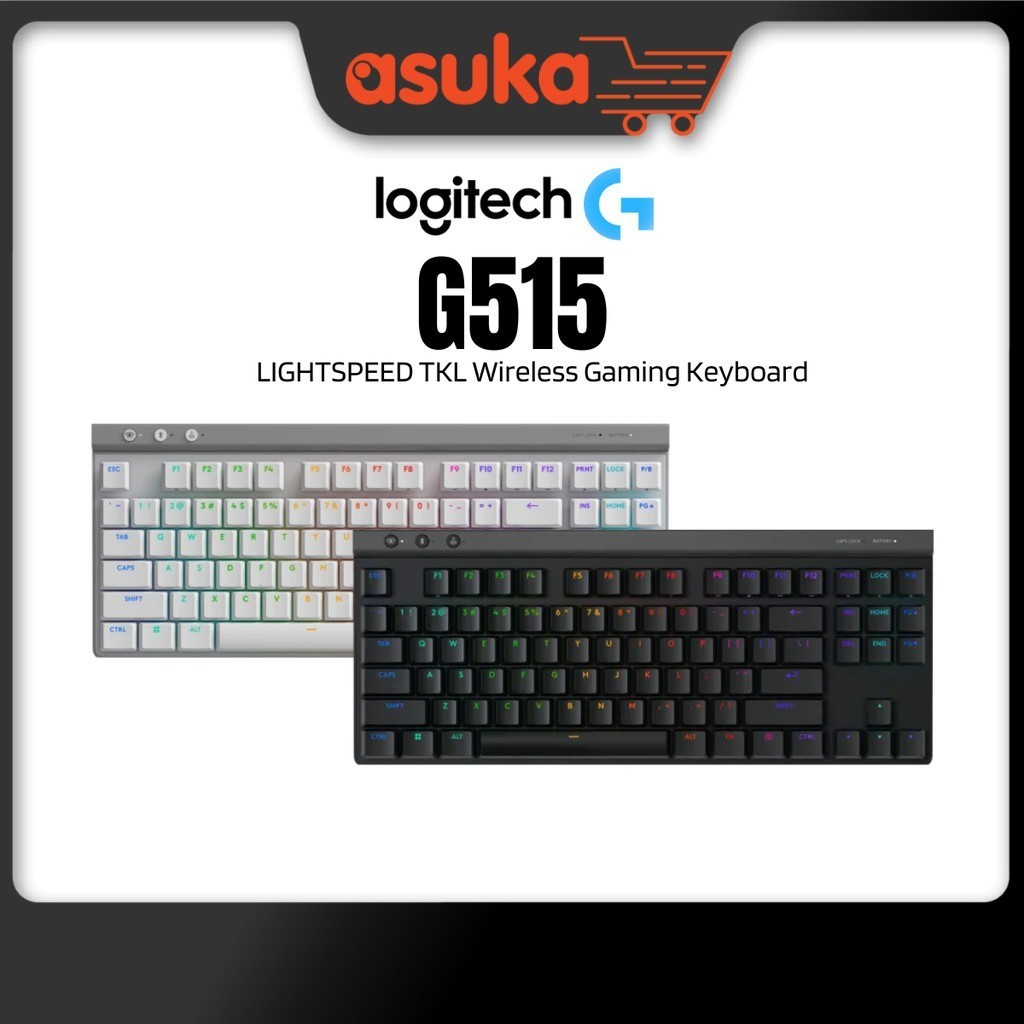 Logitech G515 LIGHTSPEED TKL Wireless Gaming Keyboard - Low-Profile, 1. ...