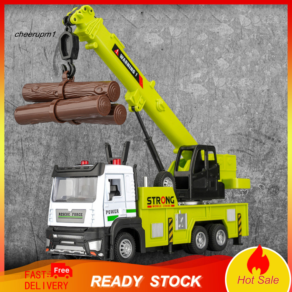 CHEER Durable Crane Truck Model Movable Joints Truck Toy Realistic ...
