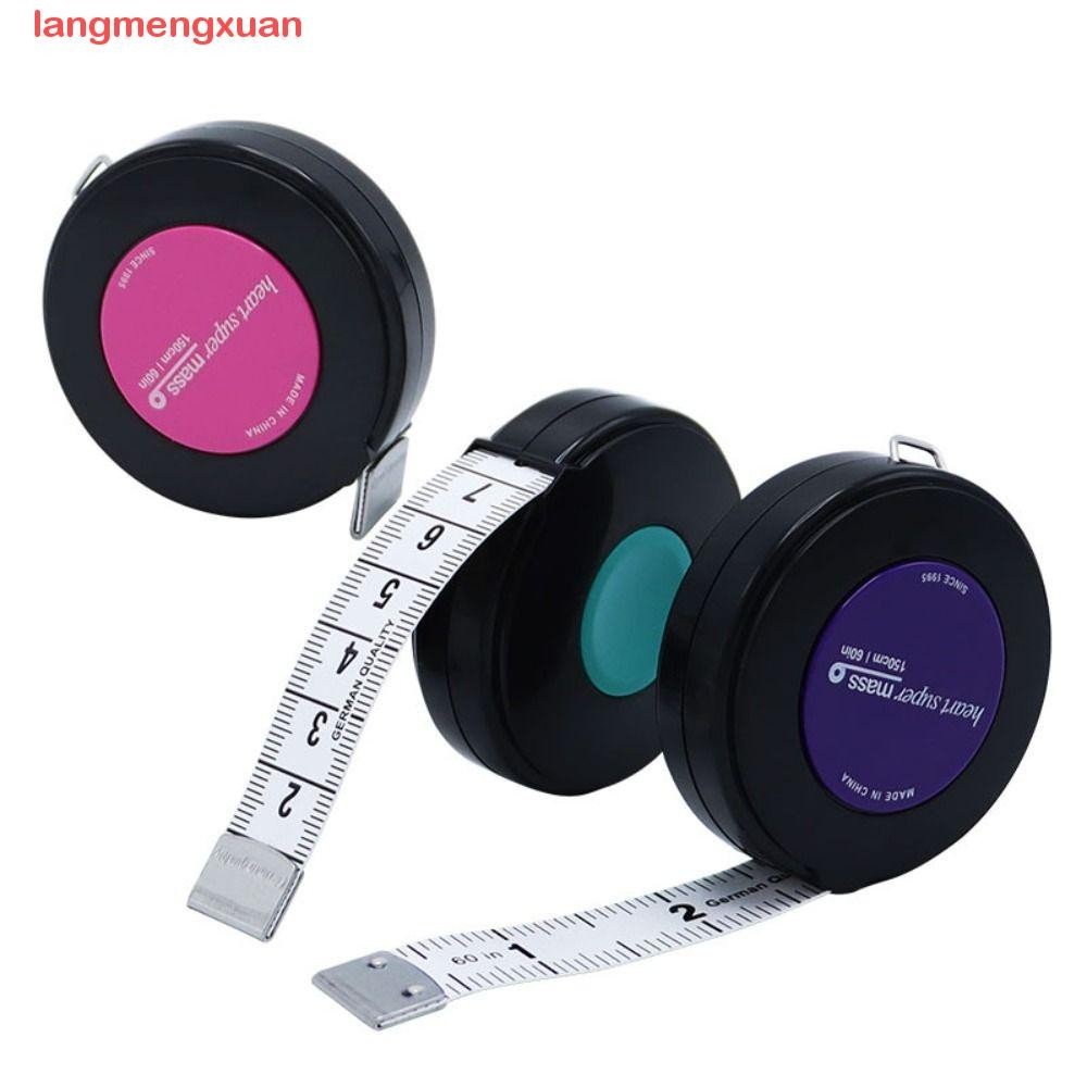 LANGMENGXUAN Keychain Tape Measur, Centimeter Inch Double Scale Soft ...