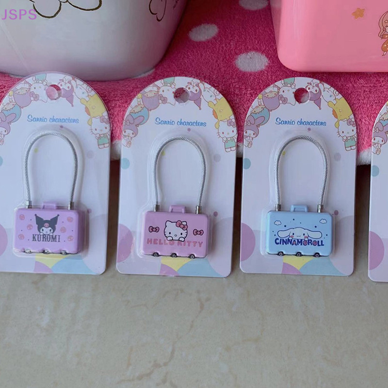 JSPS Cartoon Sanrio Combination Lock Cute Mini Padlock Anti-theft Metal ...