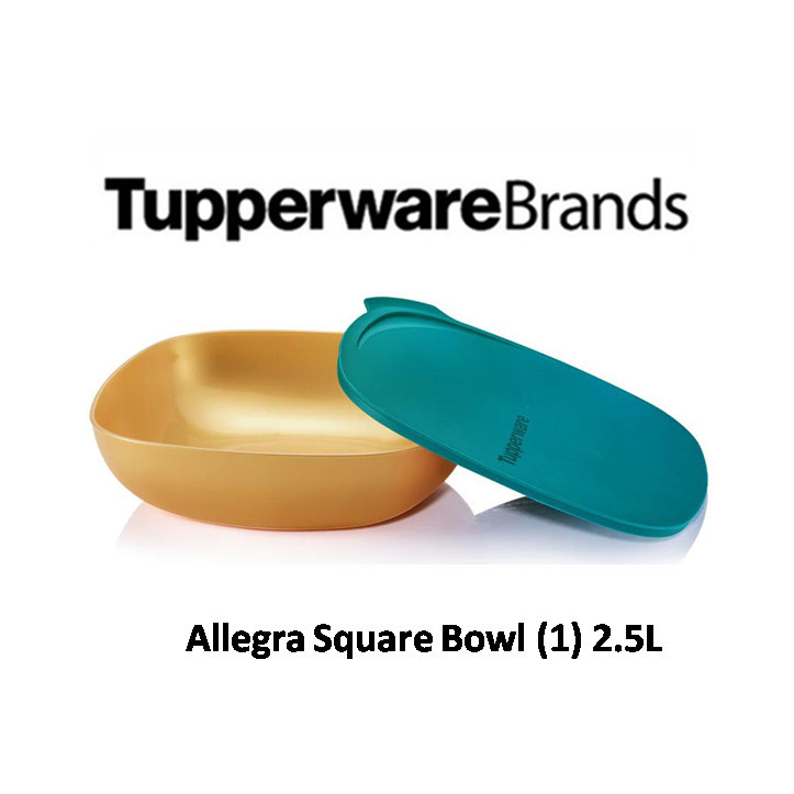 Tupperware Allegra Square Bowl (1) 2.5L | Shopee Malaysia