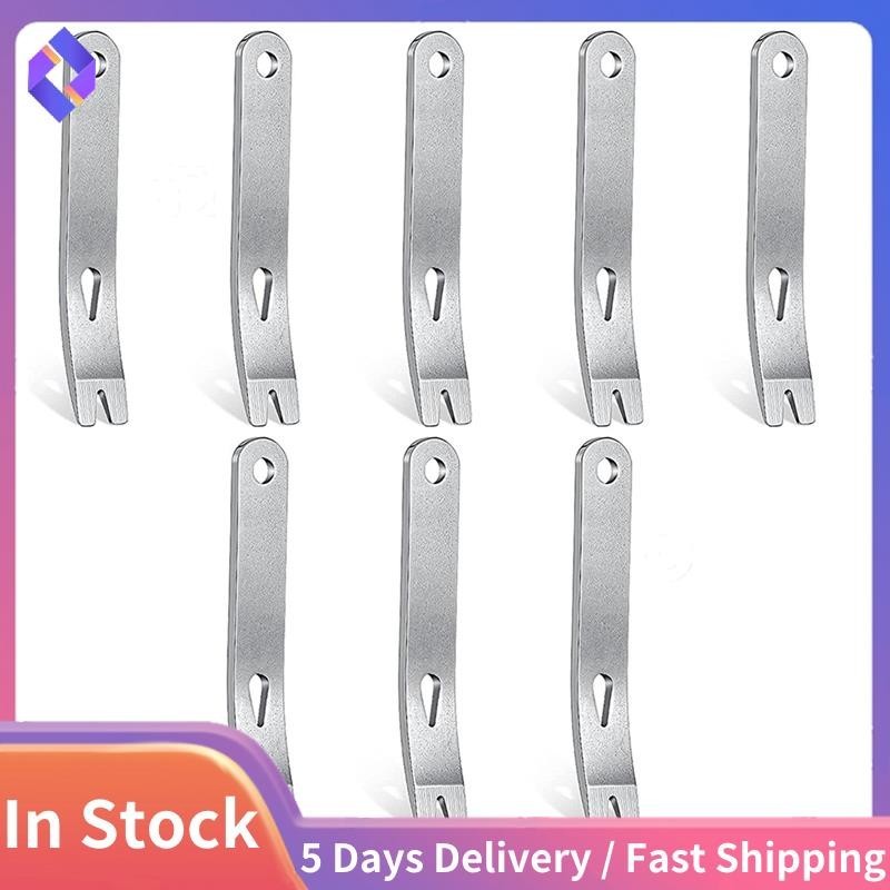 8 Pieces Mini Pry Bar Stainless Steel Flat Bar Multifunction Small Pry ...