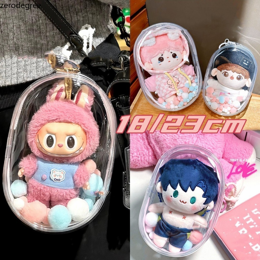 Storage Box Keychain Bag Plastic Pouch Keychain Wallet Thicken Toy Doll ...