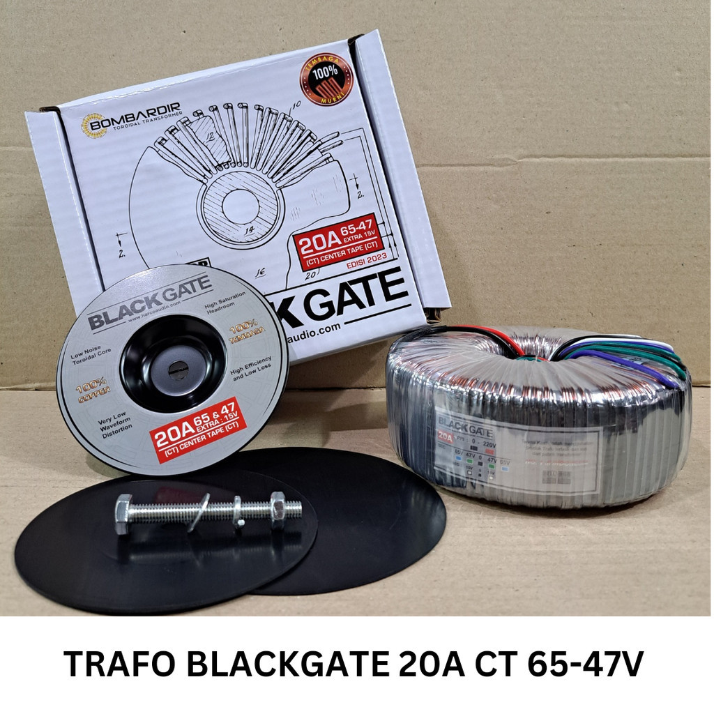 Blackgate Donut Toroidal Transformer 20A 20 Ampere CT 65v 47volt ...